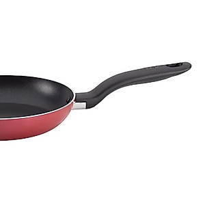 T-fal Initiatives Nonstick Cookware Set 18 Piece Pots and Pans, Dishwasher Safe Red