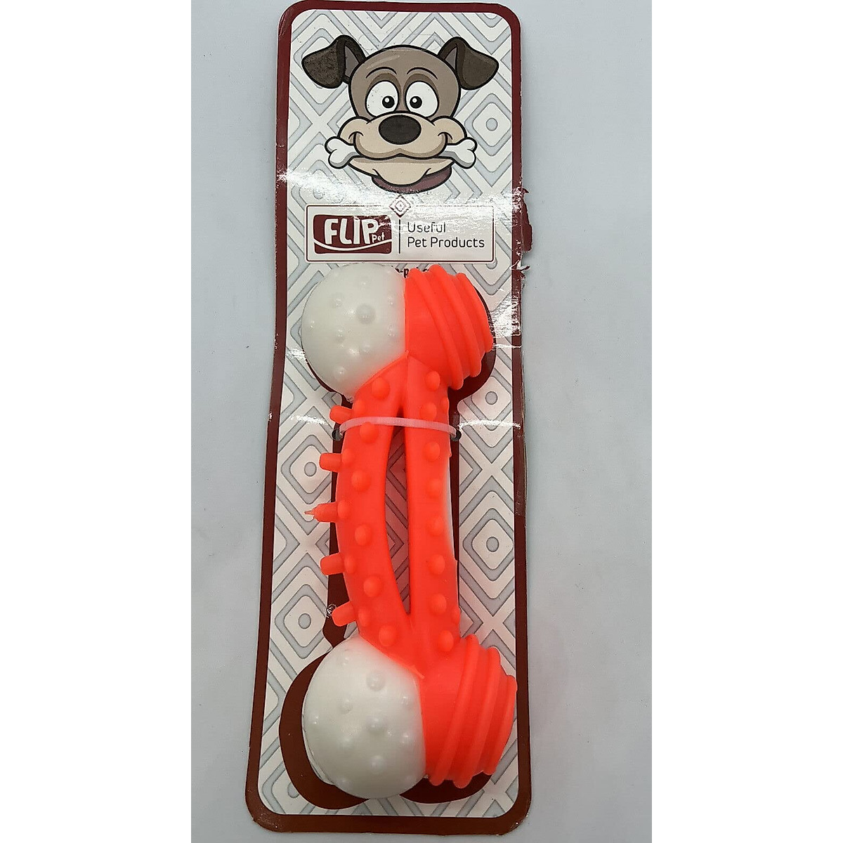 Dog Puppy Chew Fetch Toy Dental Hygiene Gum Health Exercise Fun 6 1/2" Outdoors Bone Shaped