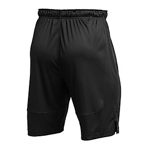 Nike Men's Team Fly DriFit Training Practice Shorts No Pockets (Black/White, XX-Large)