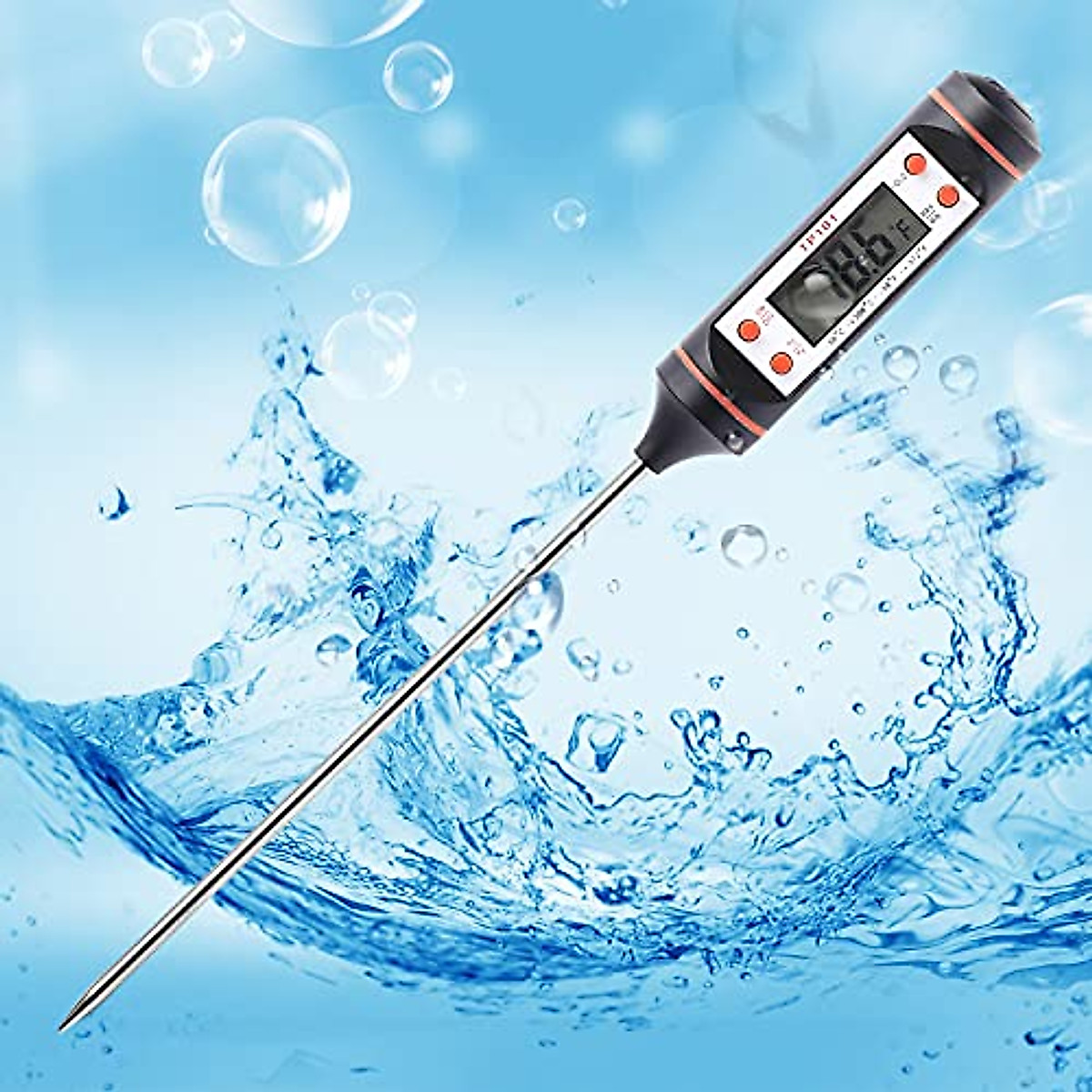 Digital Meat Thermometer Instant Read for Grilling Candy Thermometer BBQ Food Thermometer for Cooking Kitchen Thermometer Long Probe