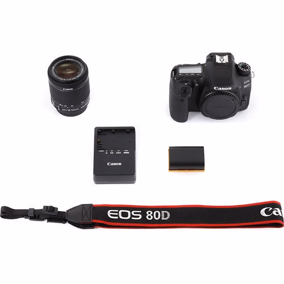Canon EOS 80D DSLR Camera with EF-S 18-55mm is STM +64 GB SD Memory Card +Sunshine Pro Bundle