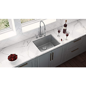 Ruvati 18-inch Undermount Bar Prep Kitchen Sink 16 Gauge Stainless Steel Single Bowl - RVM5916