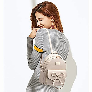 LCFUN Cute Mini Leather Backpack Fashion Small Daypacks Purse for Girls and Women