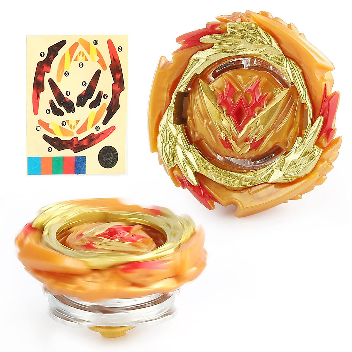 Bey Burst Starter Gold B-190 Dynamite Belial Nx Vn -3 Booster Superking Battling Toys Gaming Tops Gyro Spinning Brust Toy (B-190)