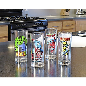Vandor 99079 Star Wars 4 pc 10 oz Glass Set, Multicolor