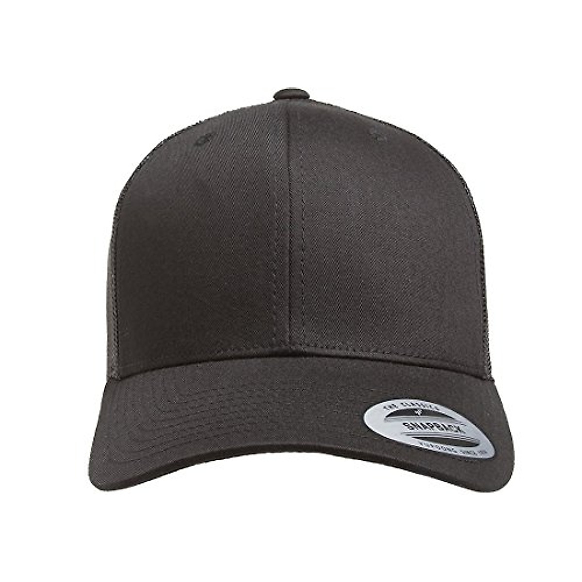 Yupoong Men's YP Classics Retro Trucker Hat, Black, One Size