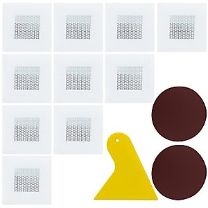 13 Pack Drywall Repair Kit, 2 Inch Drywall Repair Kit Dry Wall Patch Kits, Hole Repair Patch for Ceilings Dry Wall, Comes with Scraper and Sandpapers