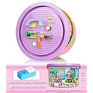 Friends Tree House Hair Salon Building Kit, Treehouse Hairdressing Building Blocks Sets with Storage Box, Creative Learning Roleplay Christmas Birthday Gift for Girls 6-12 Years (1193 Pieces)