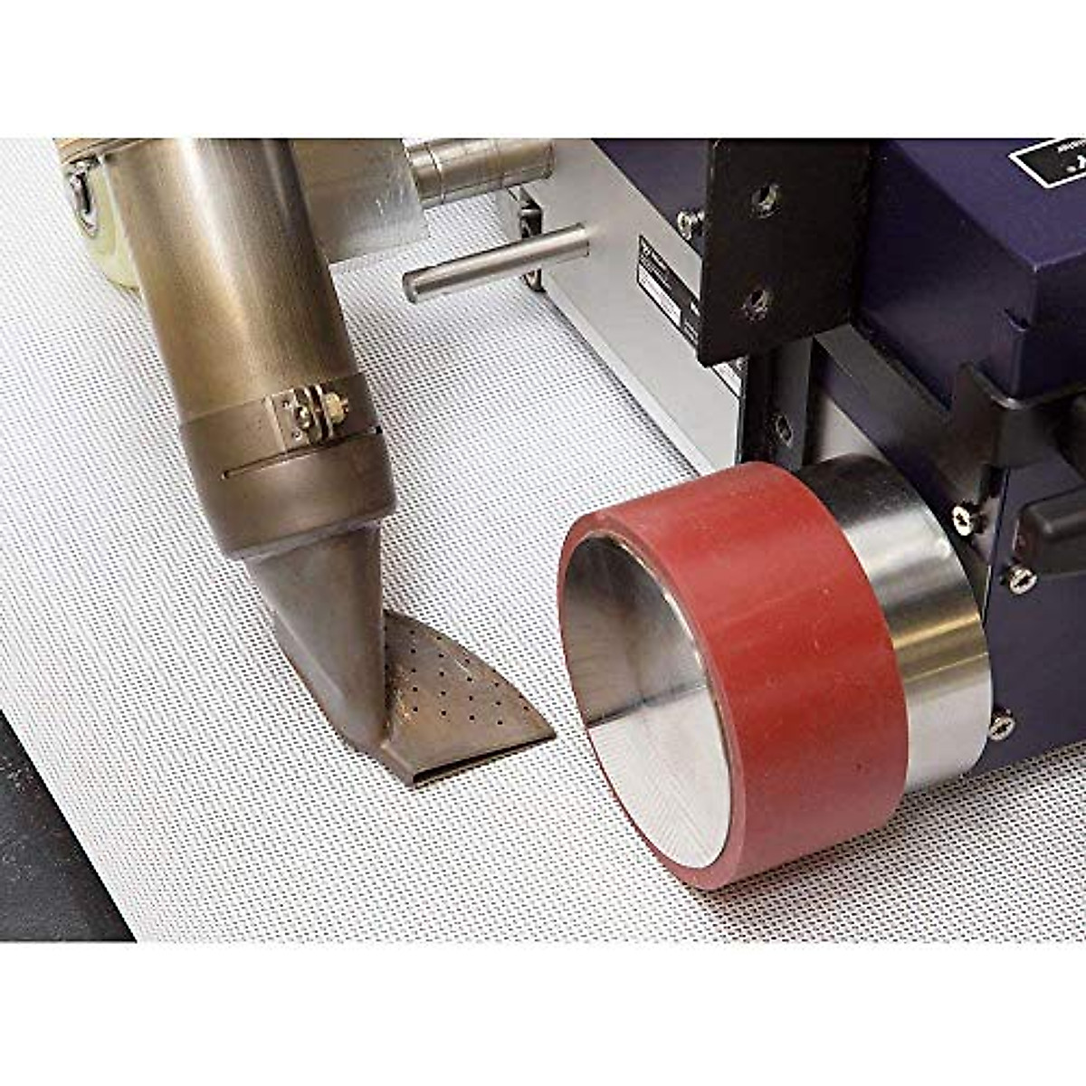 Weldy 220V RW3400 Automatic Hot Air Welder for Welding Roofing TPO PVC Membrane, 40mm Overlap Nozzle Hot Air Welder with Free 1600W Professional Hot Air Gun Tool