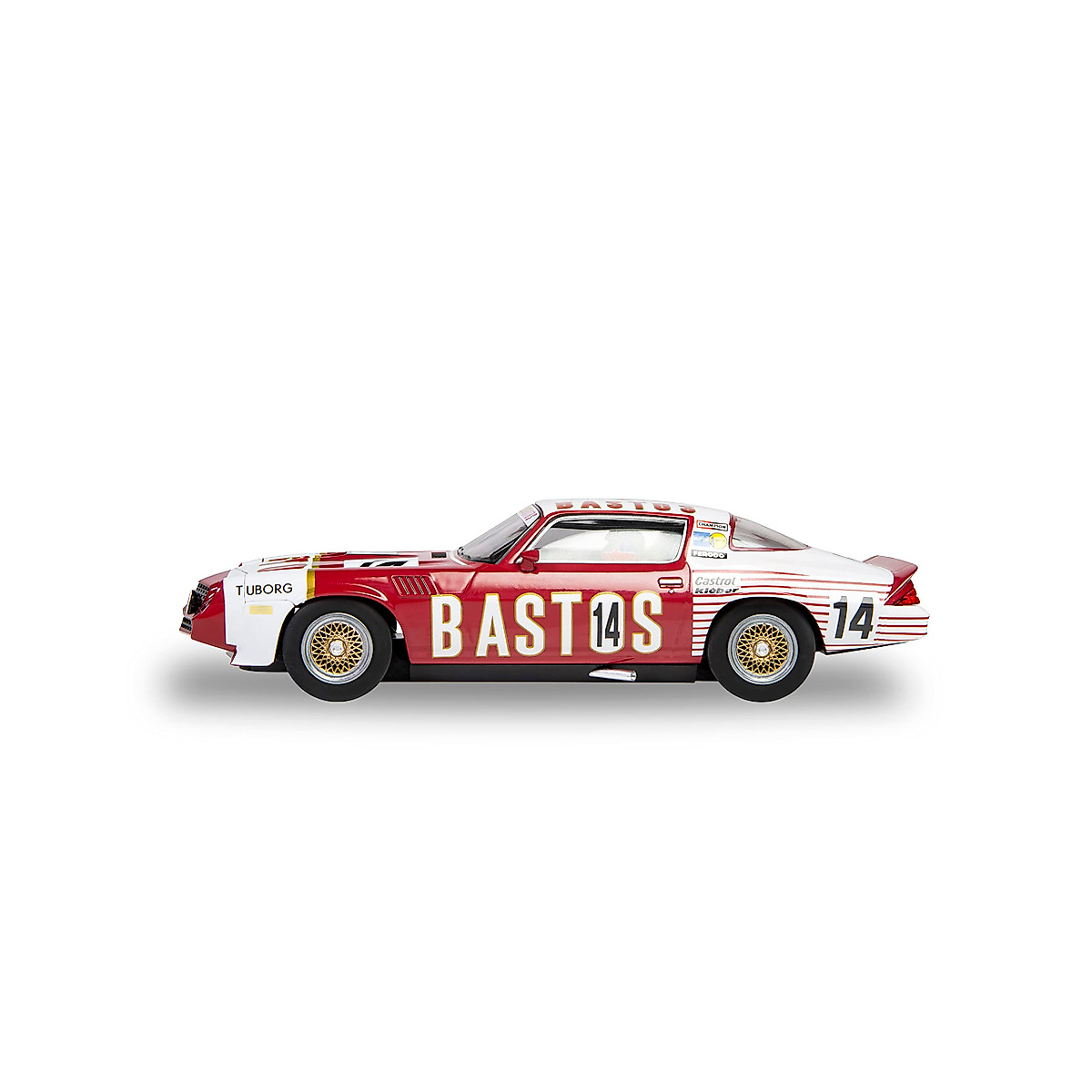 Scalextric Chevrolet Camaro Z28 Bastos #14 1:32 Slot Race Car C4235