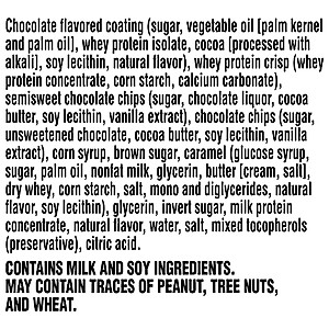 Gatorade Whey Protein Recover Bars, Chocolate Chip, 2.8 ounce bars (12 Count)