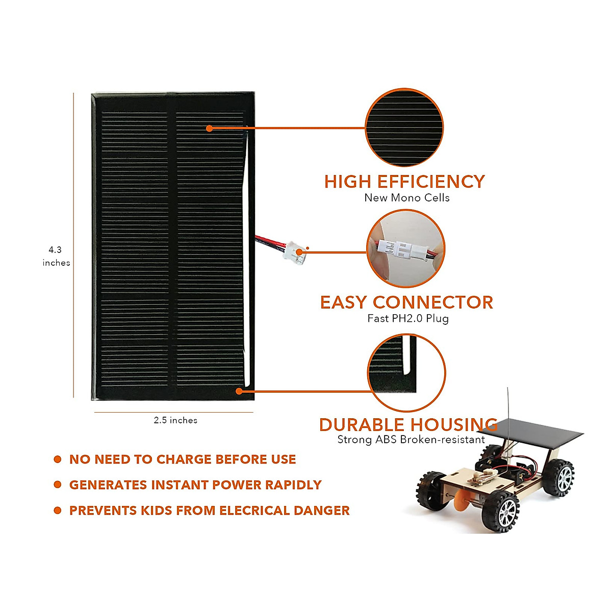 Pica Toys Solar-Powered Car V300, Wooden STEM Kit with Wireless Remote Control for Boys and Girls, Hybrid Powered by Solar Power and Batteries, Educational Motor Toy Gift for Kids Aged 8-12