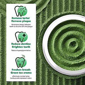 Dog Dental Powder, Teeth Cleaning Powder for Dogs, Dental Care for Dog Teeth Breath Freshener, Plaque & Bad Breath Off Powder Dog, Dog Breath Freshener for Small, Medium, Large Dogs 30g