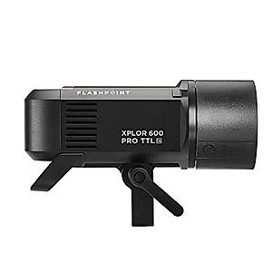 Flashpoint XPLOR 600 PRO TTL Li-ion Battery-Powered HSS Strobe Light with Built-in R2 2.4GHz, Bowens Mount 600w Wireless Monolight with 370 Full-Power Flashes for Outdoor Strobe Light Photography