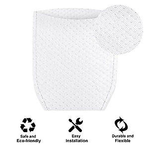 MXZONE Replacement Cloth Vacuum Filter Compatible with Makita T-03193, White (10 Pack)