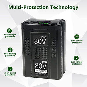 DTK 80V 3500mAh Batteries Replacement for Greenworks 80V Battery