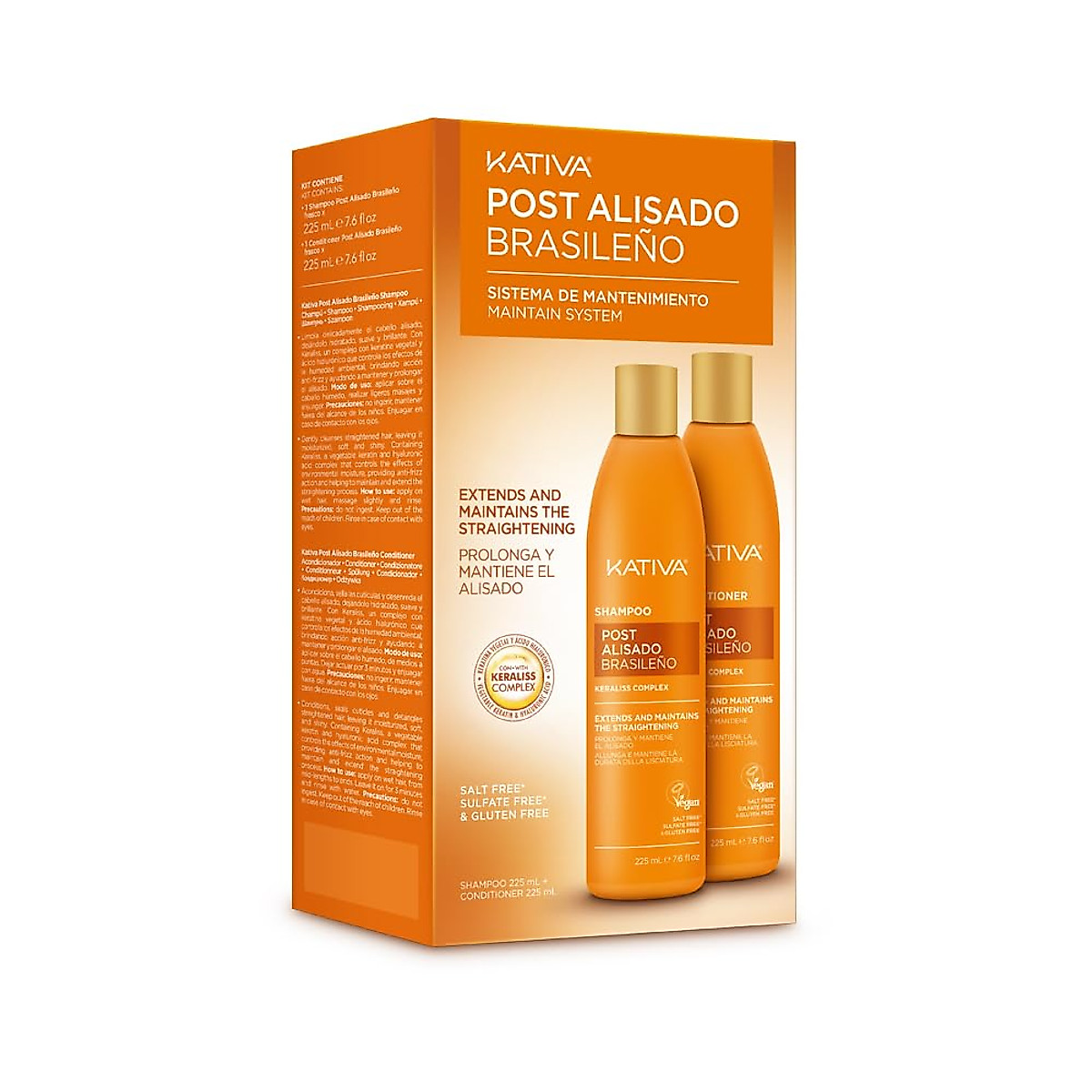 Kativa Tech Post Relaxer Kit X 2 Units (Shampoo + Conditioner 250 Ml Ml) by KATIVA