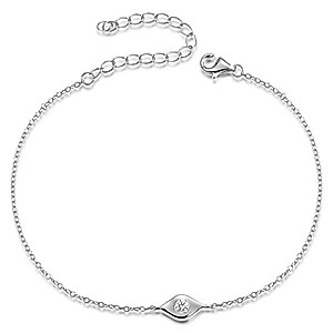 Dainty Evil Eye Bracelet Sterling Silver Bracelets