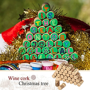 150 Pcs Natural Wine Corks 7/8" x 1 3/4" Wood Straight Corks Wine Bottle Corks Stopper Wine Making Bottles Corks for Corking Homemade Making Art Projects DIY Crafting Leakproof Decorative