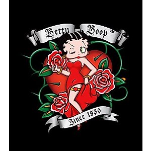 Classy Joint Queen Size ~ Betty Boop Blanket Luxury Plush Throw ~ Hearts & Roses