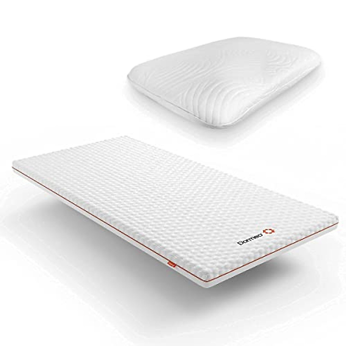 The Premium Mattress Topper by Dormeo (California King) and True Evolution Pillow Bundle