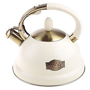 Stainless Steel Teakettle Teapot With Ergonomic Handle Easy Maneuvering Durable For Make Tea Boil Water Gift Fort Home Whistle Tea-pot