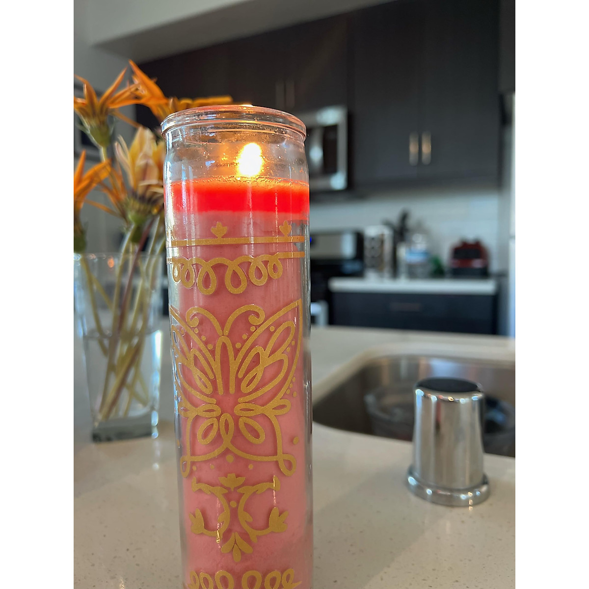 State & Water Encanto Inspired Butterfly Decals for Prayer Candles, 8 Pack (4 White, 4 Gold), fits 8 inch Tall Glass jar (not Included)