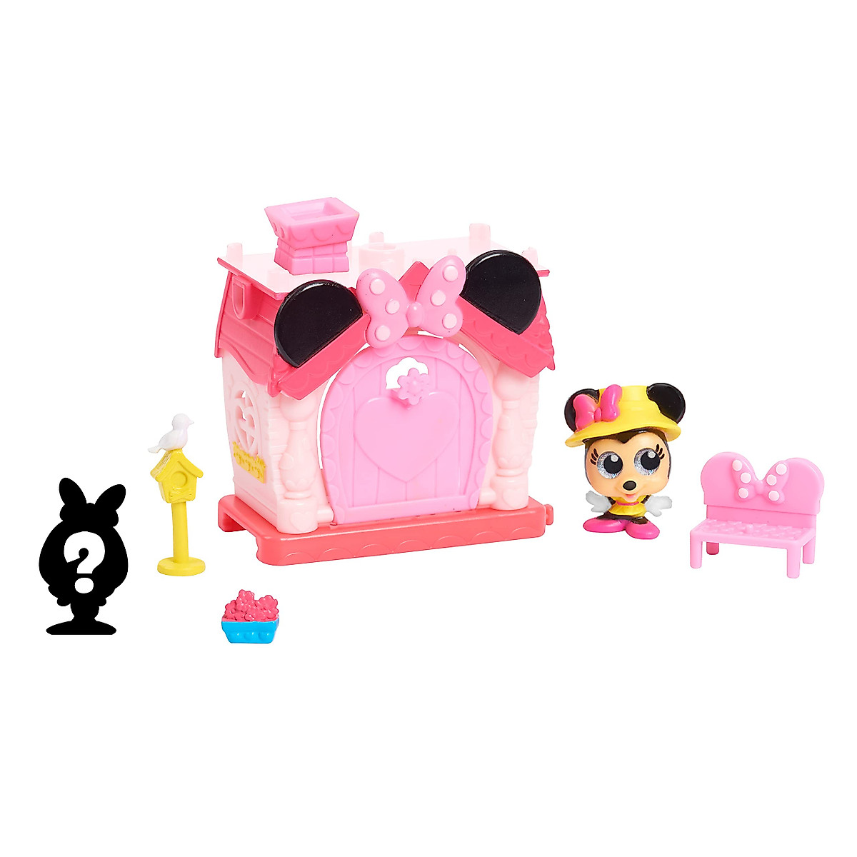 Disney Doorables Mini Playset Minnie Mouse’s Garden Cottage, Officially Licensed Kids Toys for Ages 5 Up by Just Play