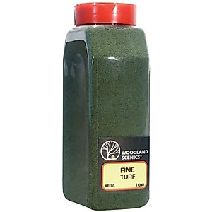 Make Your Day Bundle, Woodland Scenics Fine Turf Bundle, T1341 Soil, T1342 Earth, and T1346 Weeds Blend (Pack of 3) - Includes Pack of MYD Paintbrushes