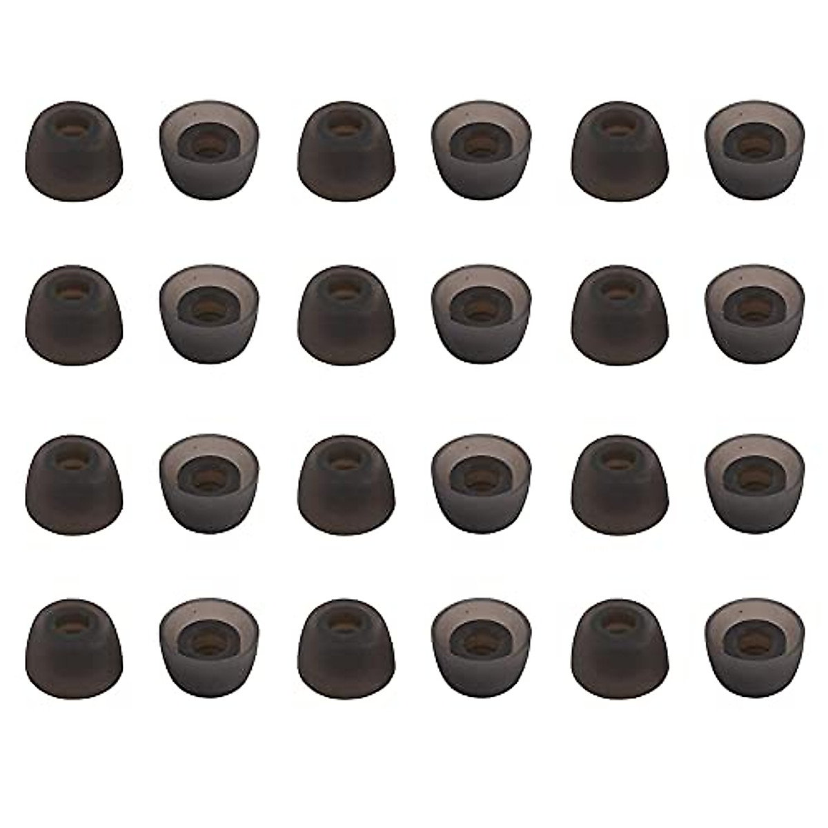 ALXCD Ear Tips for True Wireless Earbuds, 12 Pairs Replacement Silicone Earbud Tips with 3.8mm Connector Hole, Compatible with Jabra Elite 65t 75t Galaxy Buds Echo Buds etc. Small 12 Pairs