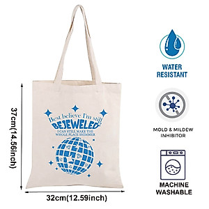 TOBGBE Album Inspired Gifts The Whole Place Shimmer Song Lyrics Bag Singer's Merchandise Music Lover Gift (Place Shimmer Tote)