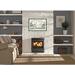 National Parks Map Push Pin, 3D Domed Stickers with 1 x 1.5 inch collection for passport book | Poster travel map in mahogany/black frame | Large map