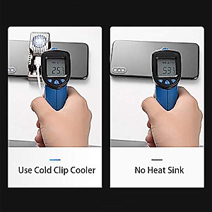 DIAOD Portable Mobile Phone Cooler Game Cooling Gaming Heat Sink Audio Aux Radiator (Color : Black)