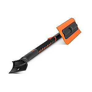 BIRDROCK HOME 39" Extendable Snow Brush with Detachable Ice Scraper for Car | 14" Wide Foam Head | Size: Car & SUV | Lightweight Aluminum Body with Ergonomic Grip | Windshield & Paint Safe…