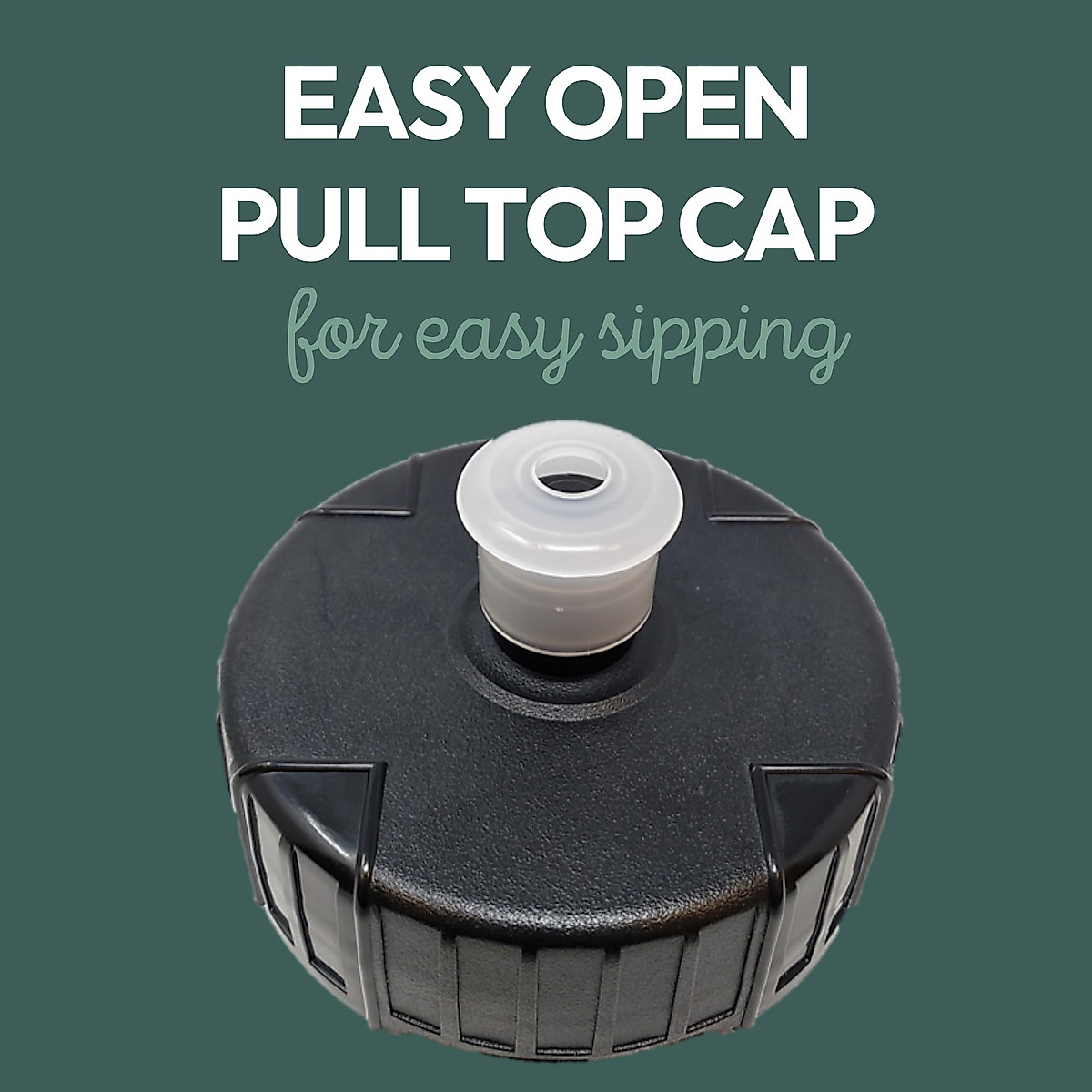 50 Strong Kids Water Bottle | 22 oz. BPA- Free Sports Squeeze Water Bottles with Pull Top Cap |Perfect Water Bottle for School | Reusable & Durable for Boys & Girls | Made in USA