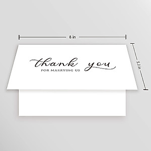 Wedding Card to Officiant, Thank You for Marrying Us, Thank You Card for Priest, Minister, Judge, Pastor