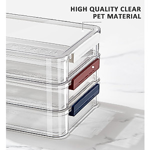 ZeJlo Plastic Storage Containers with Lids, Clear Storage Bins with Lids, 3 PCS Plastic File Box, Plastic Storage Box for Organizing A4 Paper, Photo, Document, Scrapbook, Small Toys, etc