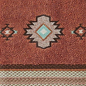 SKL Home Southwest Sunset Hand Towel, 15x26, Rust