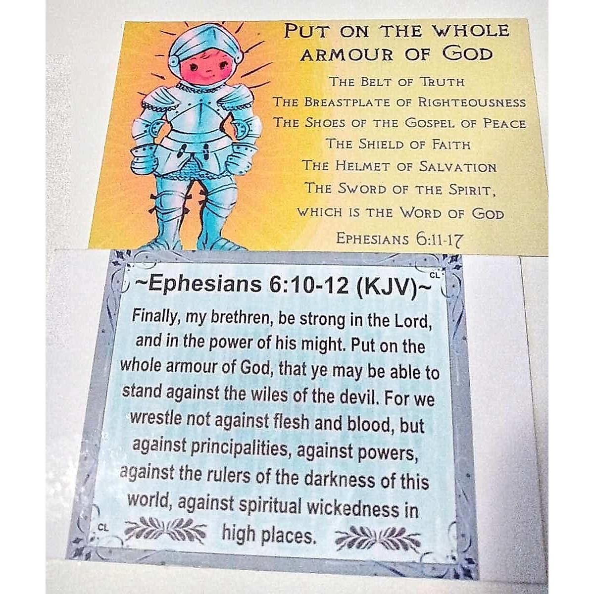 Unisex Christian Keychain, purse charm, zipper pull with I can do all things through Christ and Armor of God Tibetan Bronze Charms