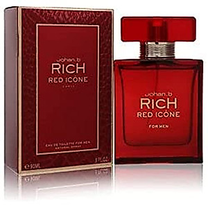 RICH RED ICONE BY JOHAN B. 90 ML/3.0 OZ EAU DE TOILETTE SPRAY