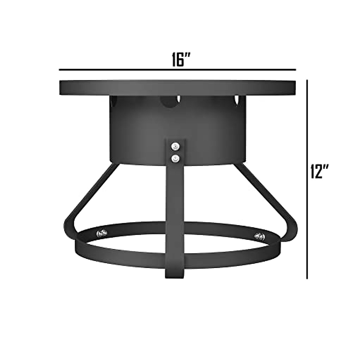 CONCORD Prairie Burner. 16" Single Banjo Jr Outdoor Burner with Stand. Great Stove for Home Brewing, Turkey Frying, Seafood Boils, Etc