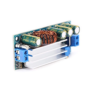 Step Up/Down Converter, 10A Fuse Boost/Buck Converter Module DC-DC 5V-30V to 0.5V-30V for Powering Speaker Audio Amplifier