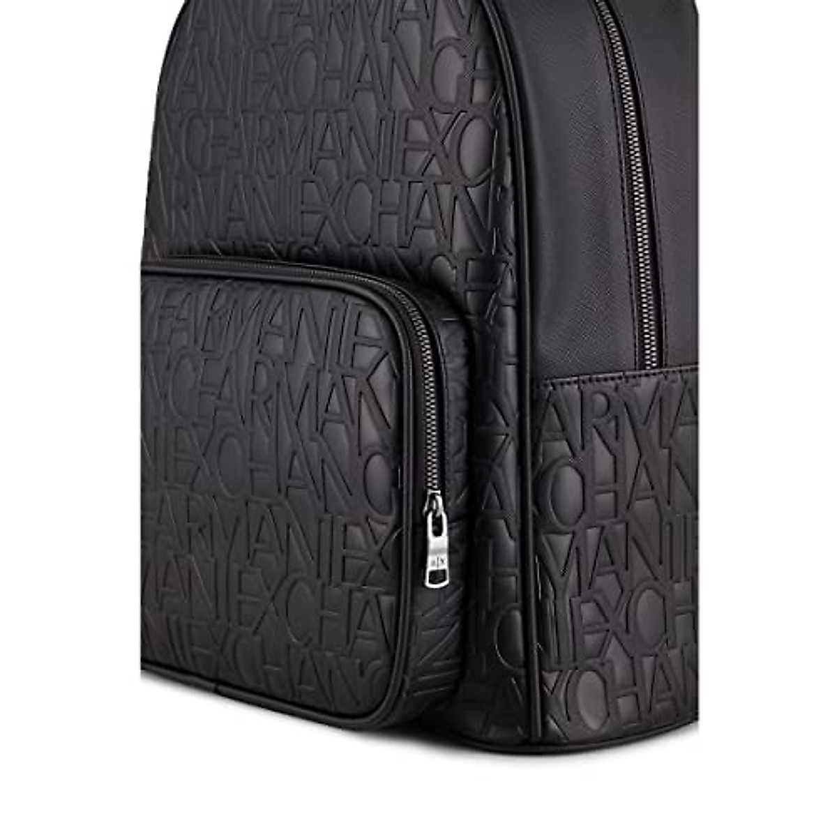 A|X ARMANI EXCHANGE Men's Allover Logo Backpack, Black, OS