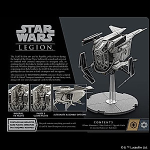 Star Wars: Legion LAAT/le Patrol UNIT EXPANSION - Deploy Transport and Air Support! Tabletop Miniatures Strategy Game for Kids & Adults, Ages 14+, 2 Players, 3 Hour Playtime, Made by Atomic Mass Games
