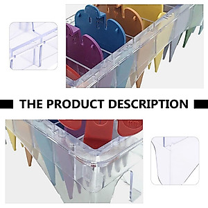 EXCEART Guide Comb Storage Box Hair Clipper Storage Box Limit Comb Organizer Guide Comb Storage Case Hair Tools Supplies Organizer for Barbershop