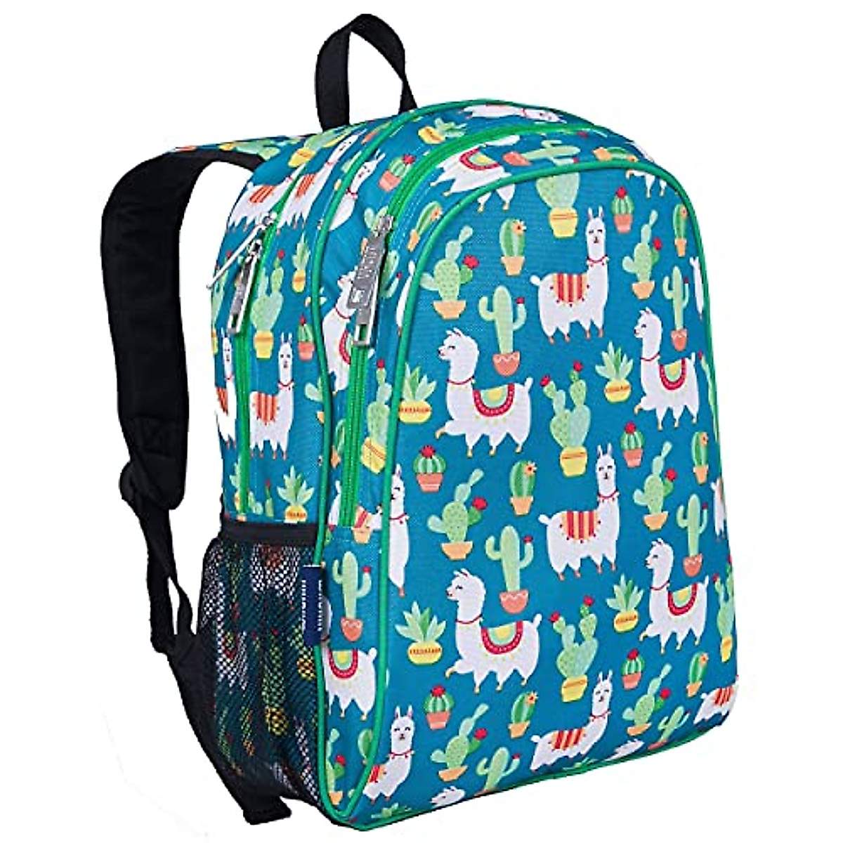 Wildkin 15 Inch Kids Backpack Bundle with Lunch Bag (Llamas and Cactus)