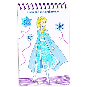 Tara Toys Frozen 2 Enchanted Activity Tote - Ultimate Princess Adventure Bag with Coloring Books, Stickers, and Craft Supplies, Travel-Friendly Holiday Gift for Little and Imaginative Artists, Ages 3+