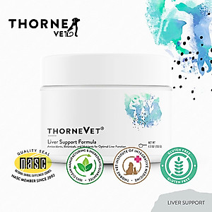 ThorneVet Liver Support Powder – Liver Support for Small Animals: Dogs & Cats, 90 Scoops