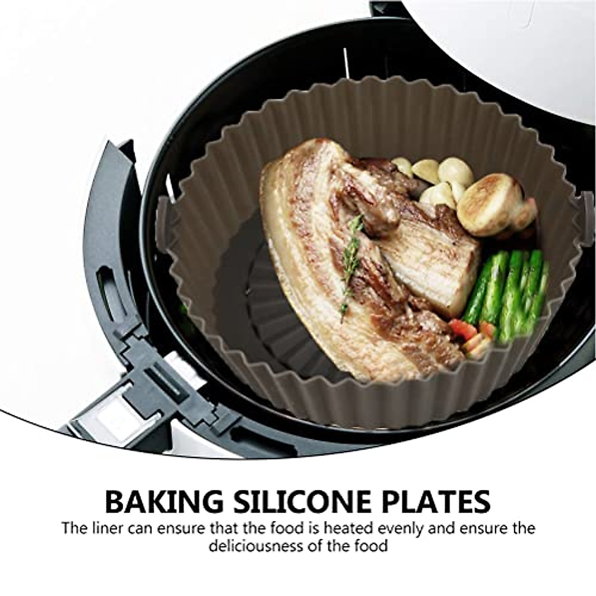 DOITOOL Mini Air Fryer Toaster Oven Toaster Toaster Air Fryer Silicone Air Fryer Reusable Air Fryer Pad Baking Paper Silicone Airfryer Air Fryer Oven Toaster Ovens