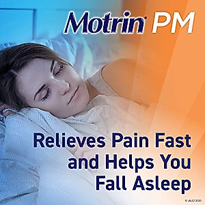 Motrin PM Caplets, 200 mg Ibuprofen & 38 mg Sleep Aid, Nighttime Relief for Minor Pains, 80 ct.
